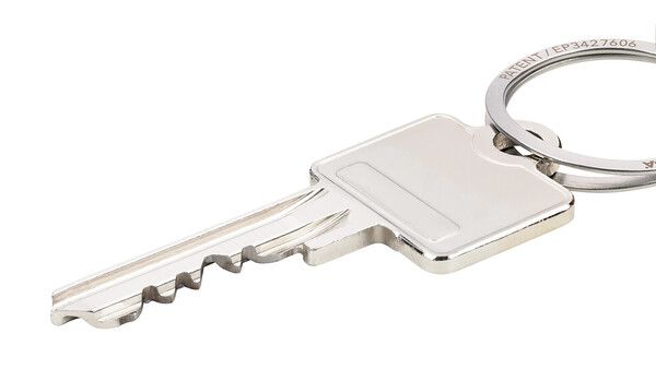 Keyring, multitasking pencil, 20km, black | TROIKA Germany GmbH